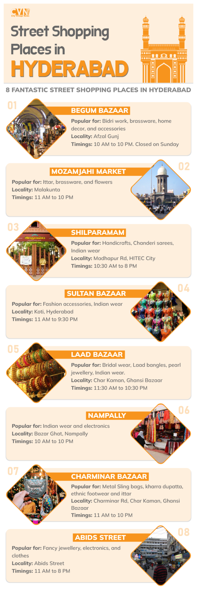 8 best places for perfect street shopping in Hyderabad